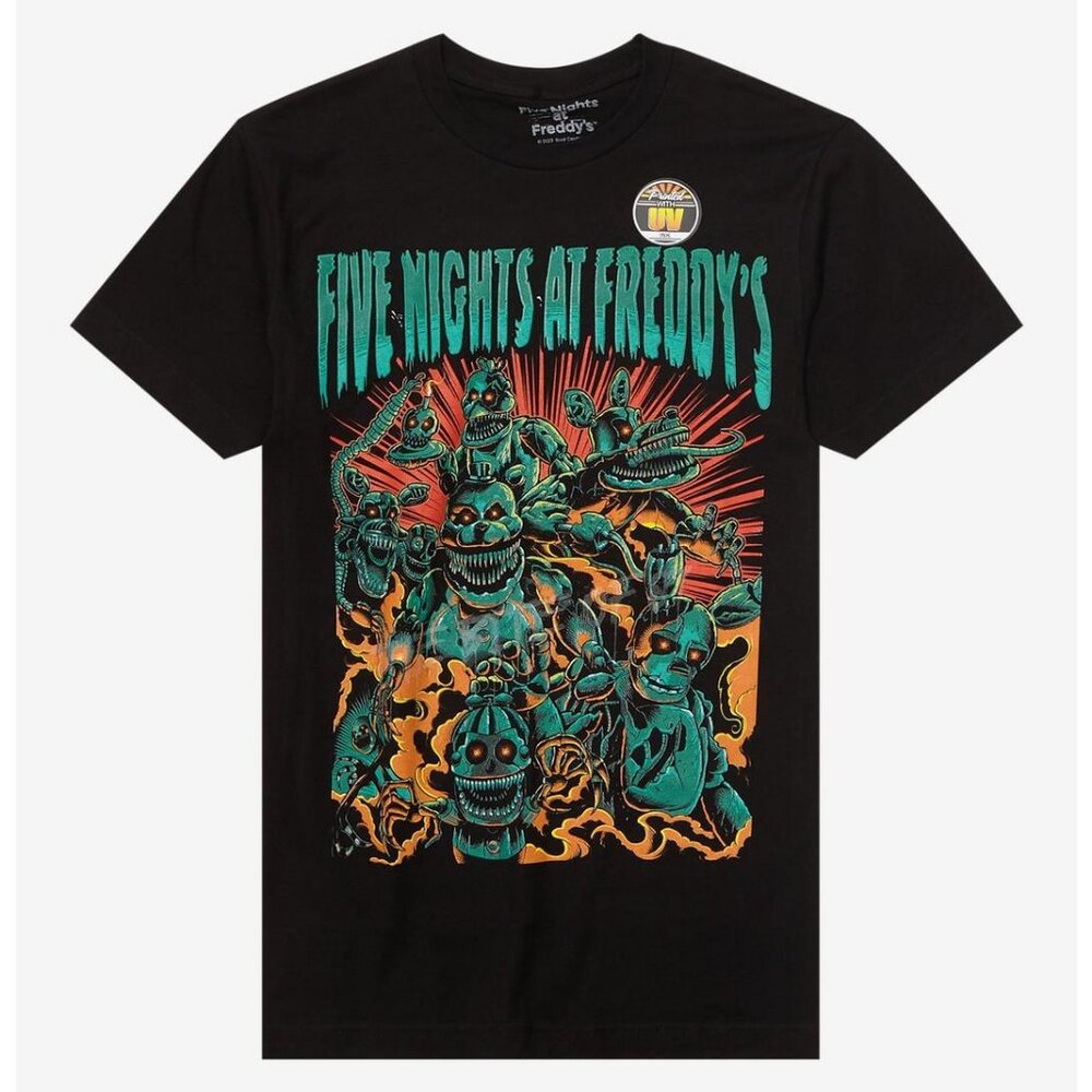 Five Nights At Freddy's Metal Animatronics Unisex T-S… - Gem